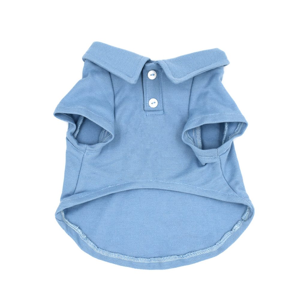 Playera tipo polo para perro en color azul - Meztli's World