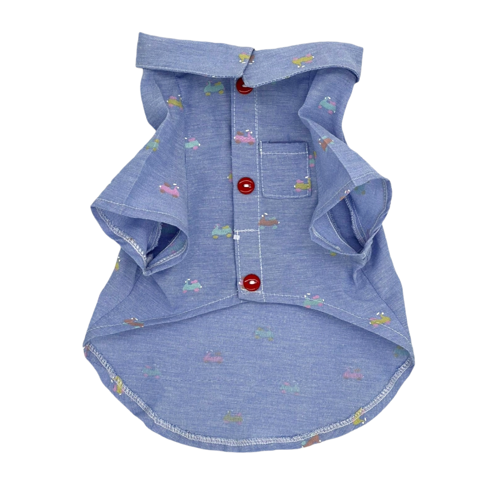 Camisa para perro con estampado de motonetas - Meztli's World